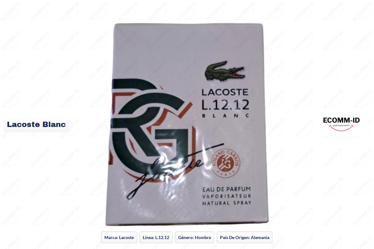 Ficha técnica Lacoste blanc